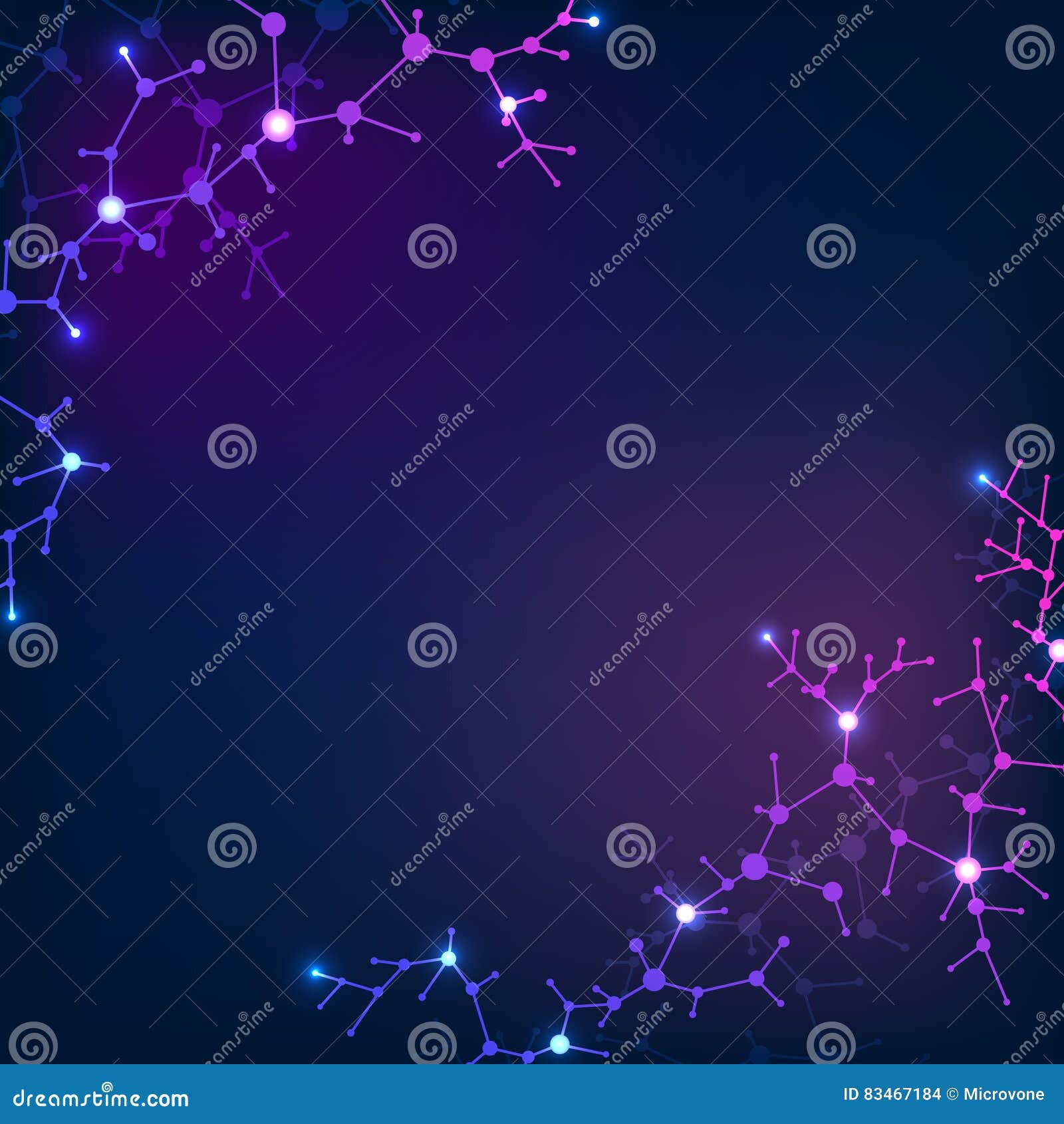 Structural Molecule Elements, Neuron Network. Science and Chemistry ...
