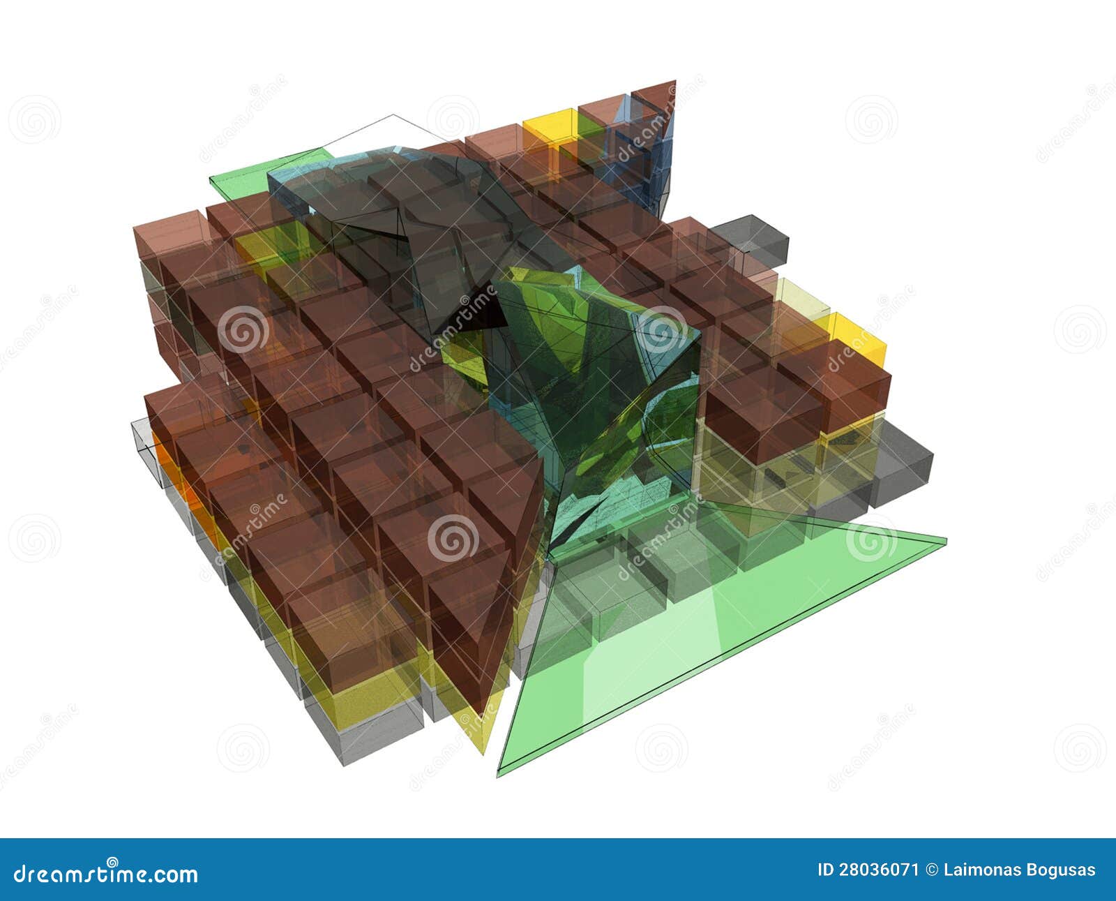 Structural Scheme of the Modern Building Stock Illustration ...