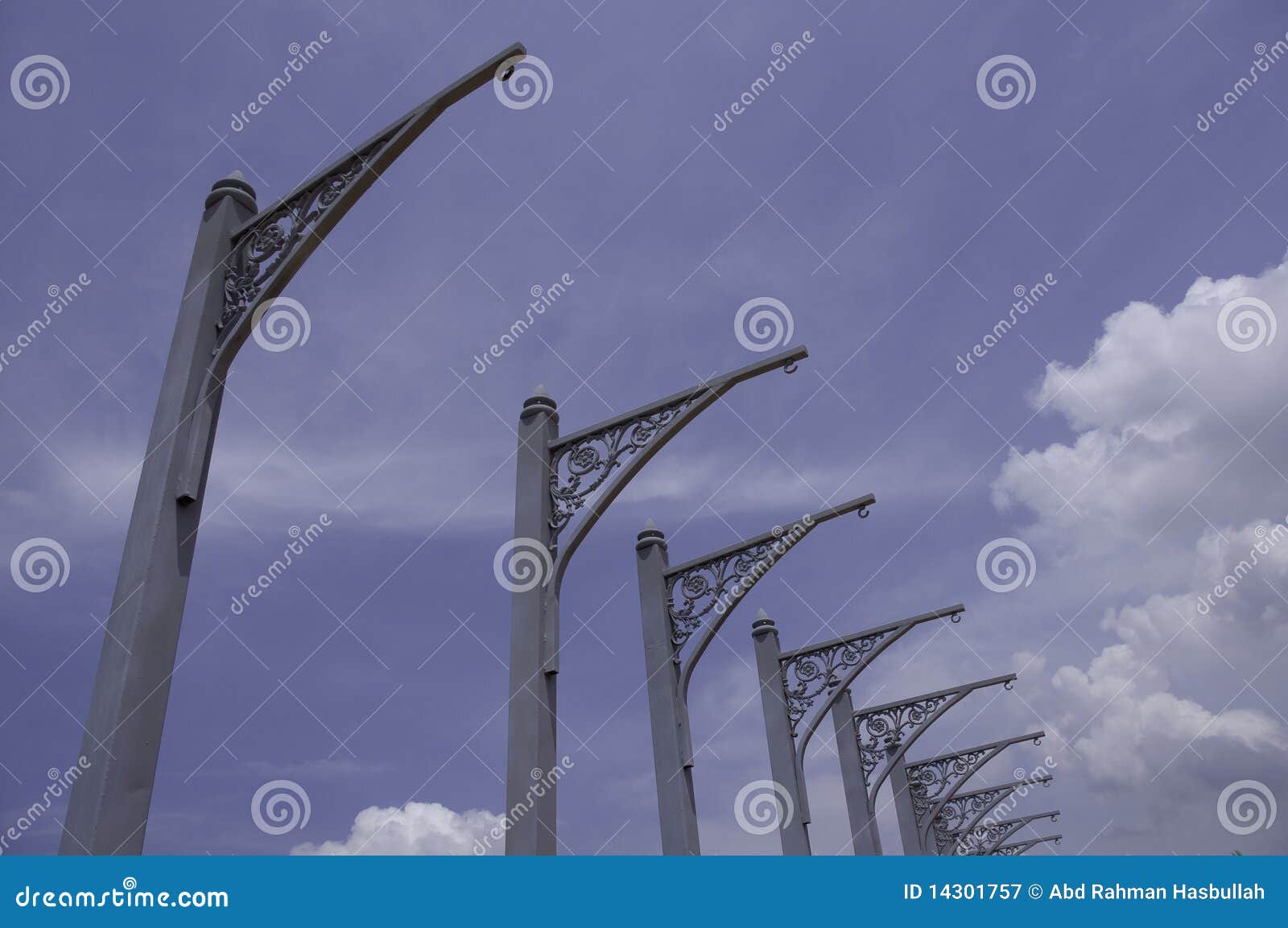 Structural Steel Banner Poles Stock Image - Image of hanging ...