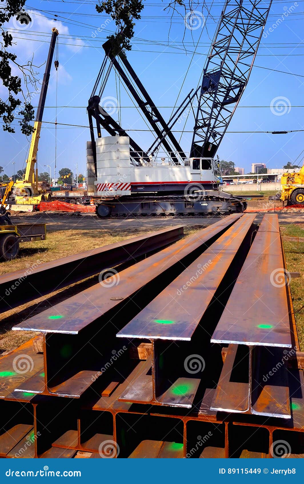 Structural Steel Crane stock image. Image of towering - 89115449