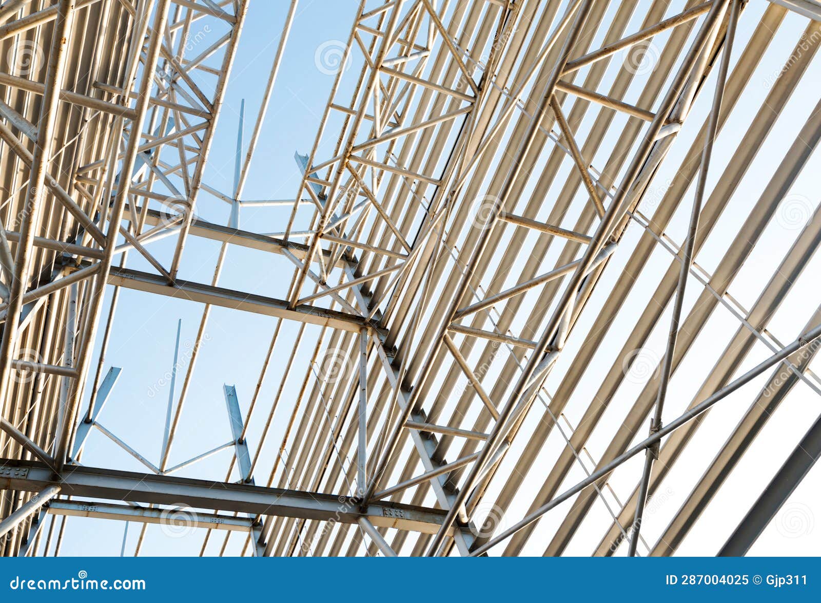 Structural steel framework stock image. Image of steelwork - 287004025