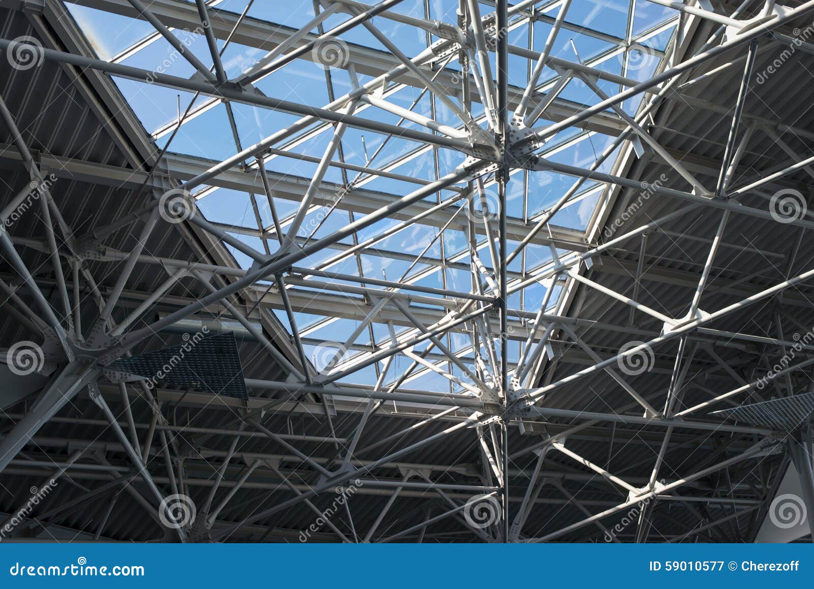 Structural Steels with Window, Close Up View Stock Image - Image of ...