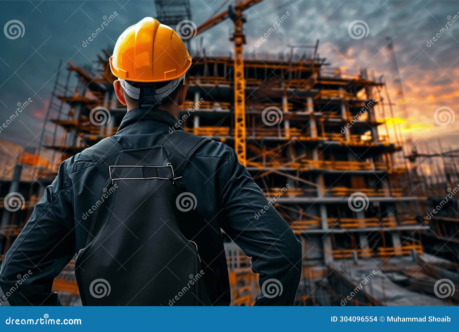 Structural Inspection At Road Construction Site. Royalty-Free Stock ...