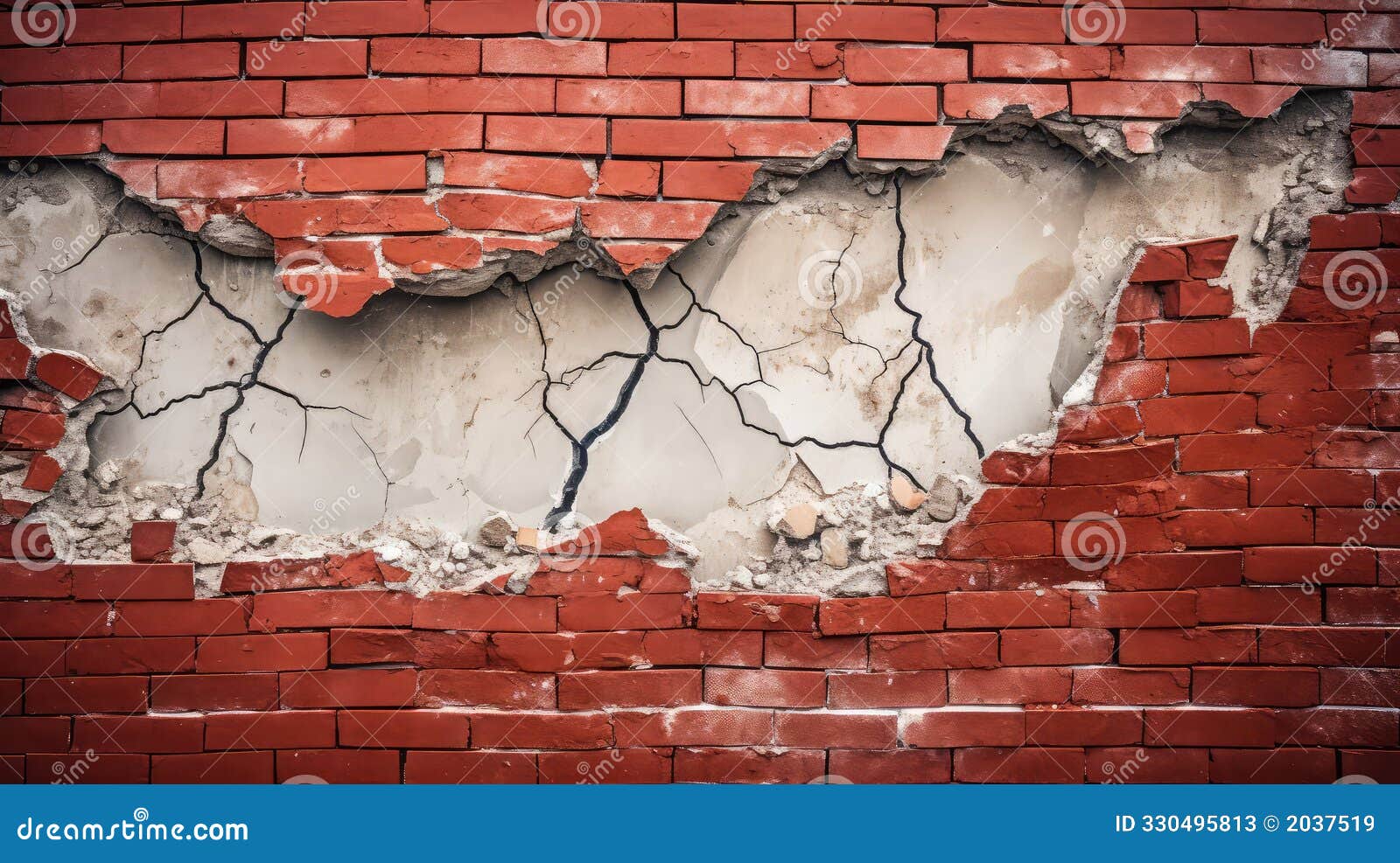 Structural wall cracks stock illustration. Illustration of inspection ...