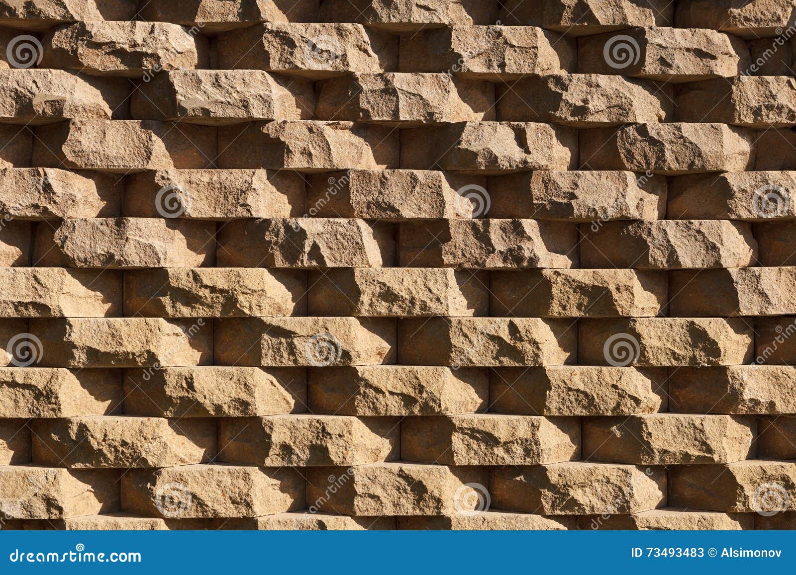 Structural Wall Made of Rough Natural Stone. Stock Image - Image of ...