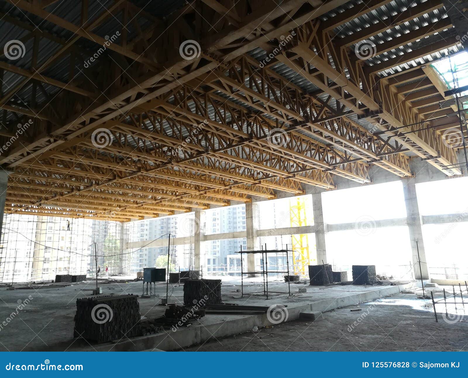 Structural work stock photo. Image of beam, lattice - 125576828