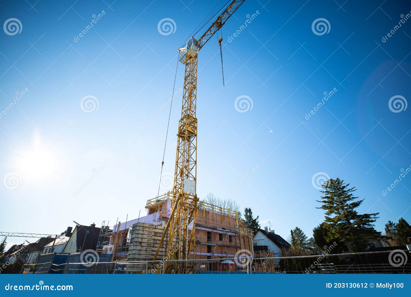 Structural Work Is Underway At The Construction Site. Work Is Carried ...