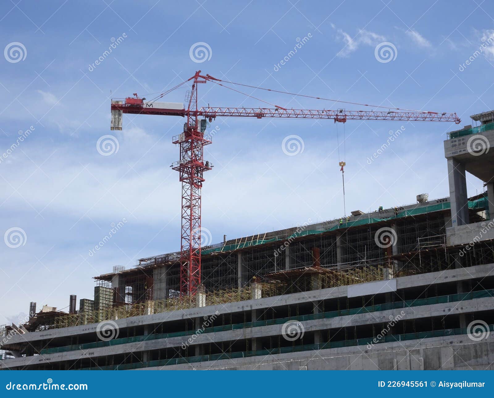 Structural Works are Underway at the Construction Site. Editorial Photo ...