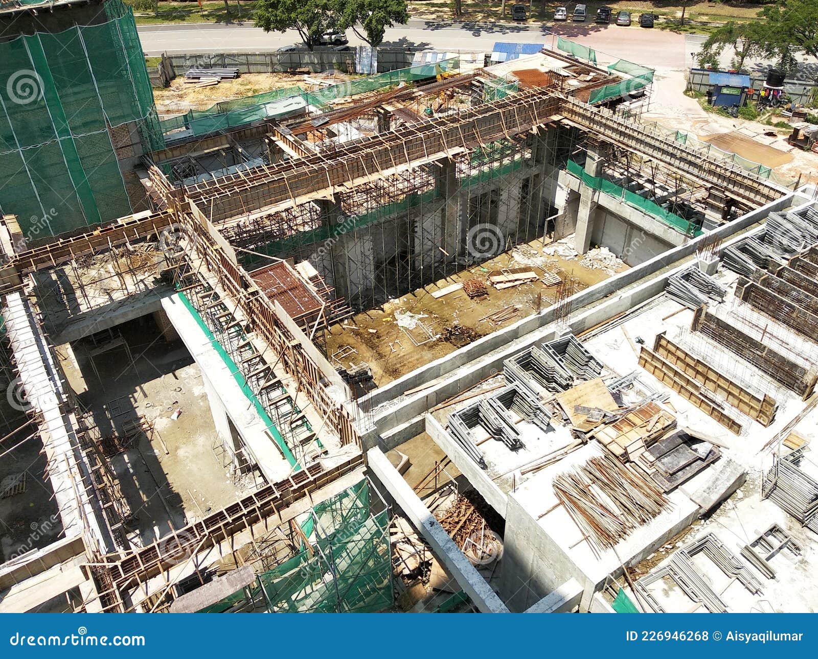 Structural Works are Underway at the Construction Site. Editorial Stock ...