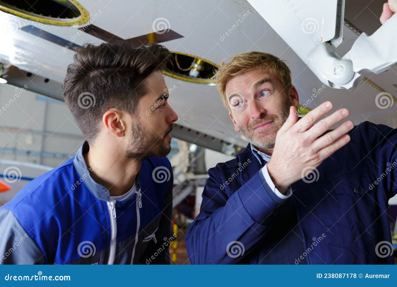 Structure Aircraft Under Maintenance at Airlines Stock Photo - Image of ...