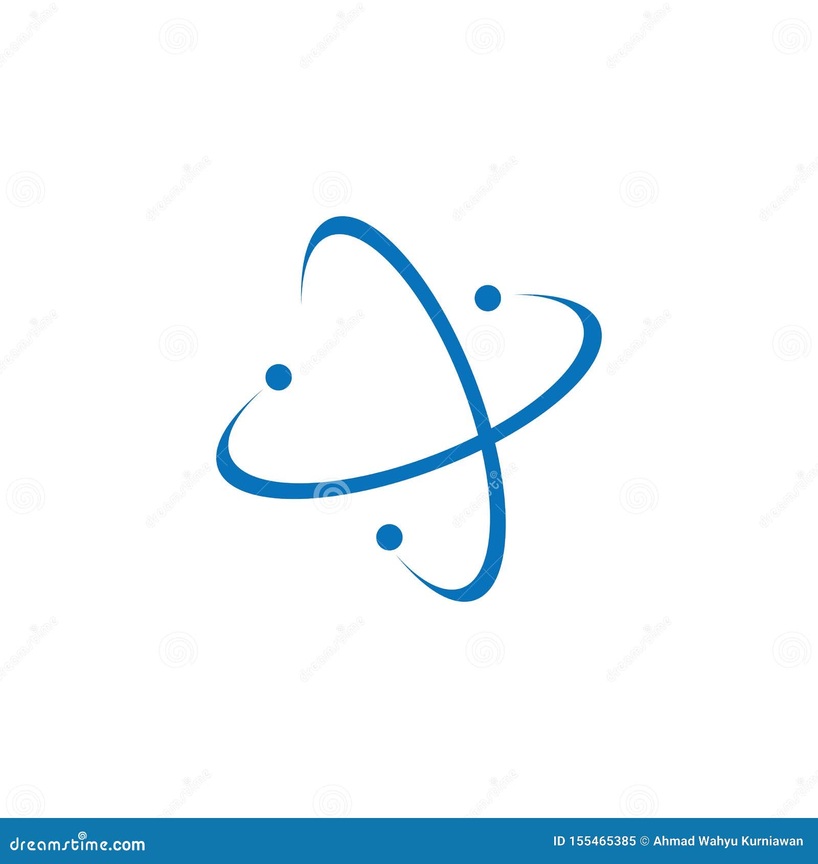Atom Logo Exclusive Design Vector Illustration | CartoonDealer.com ...