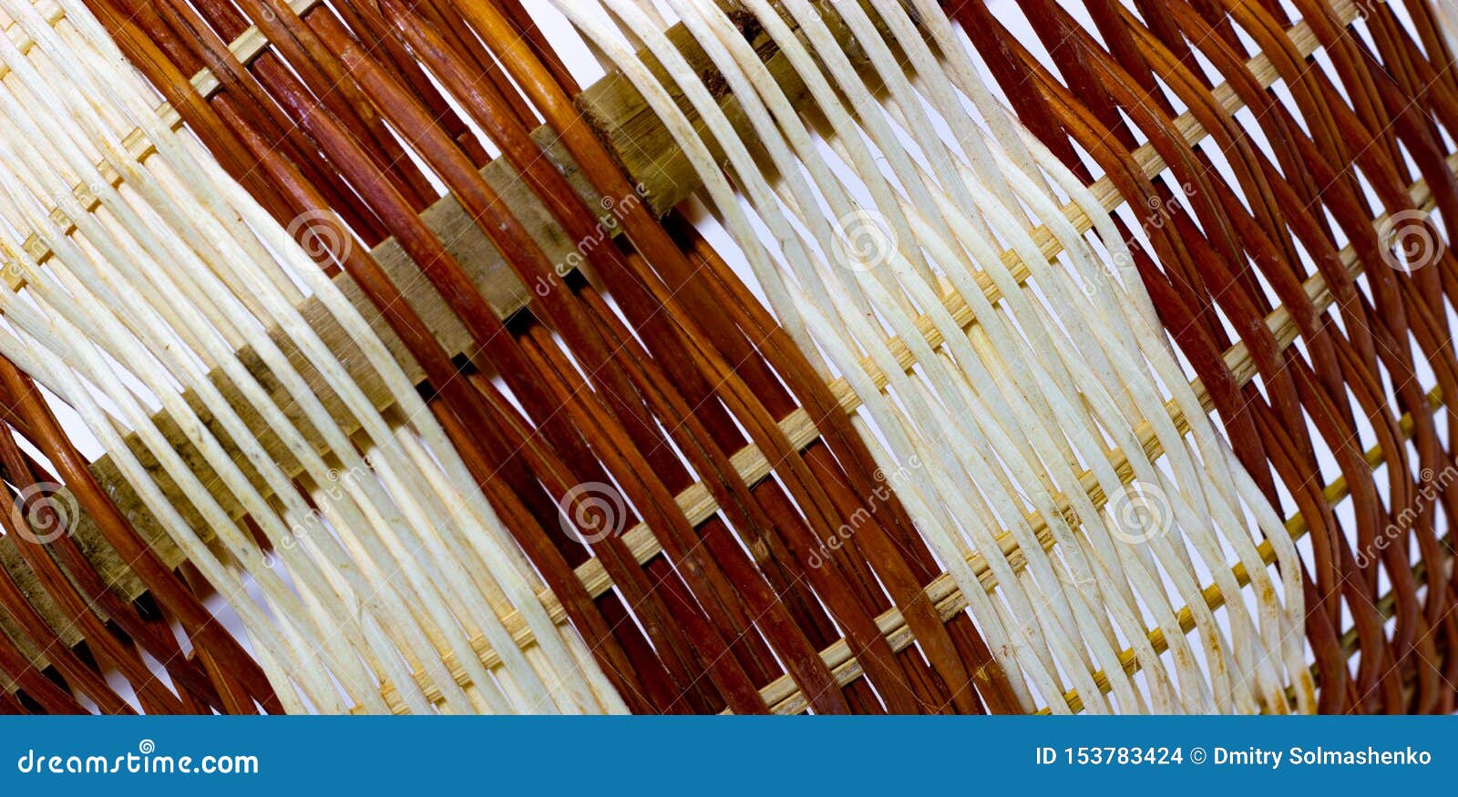 The Structure and Background of the Wicker Basket. Pattern Round ...