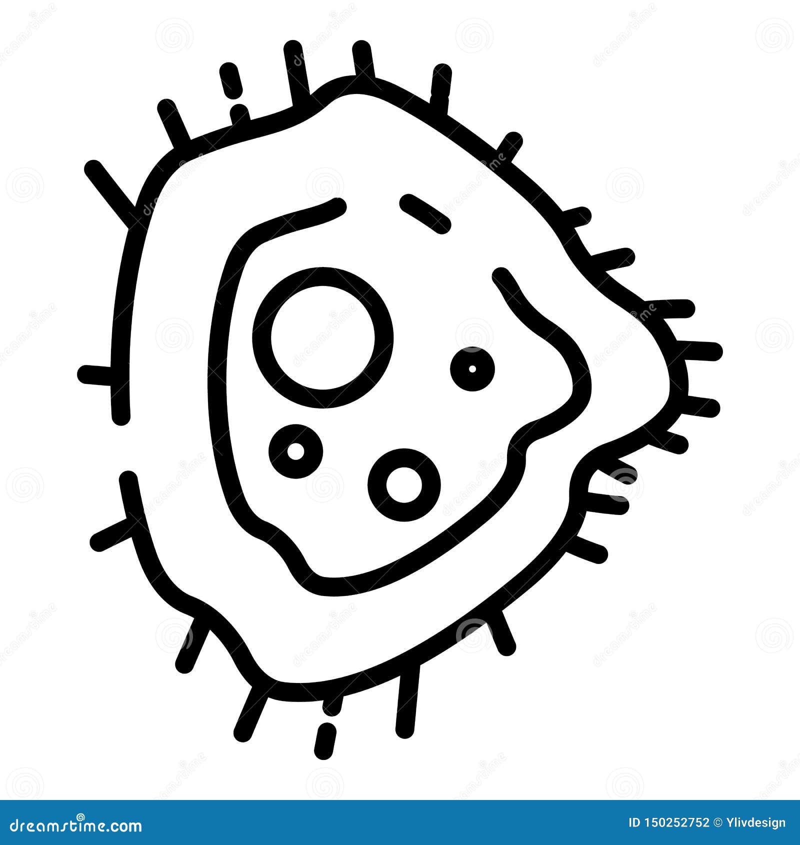 Structure of Bacteria Icon, Outline Style Stock Vector - Illustration ... Structure of Bacteria Icon, Outline Style Stock Vector - Illustration ...