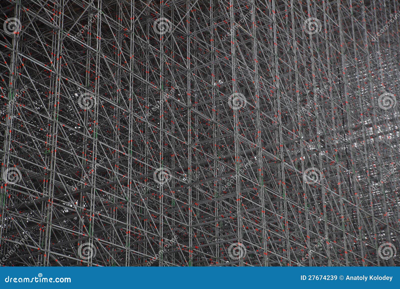 Complicated Structure. Decorative Metal Sculpture. Modern Roof Design ...