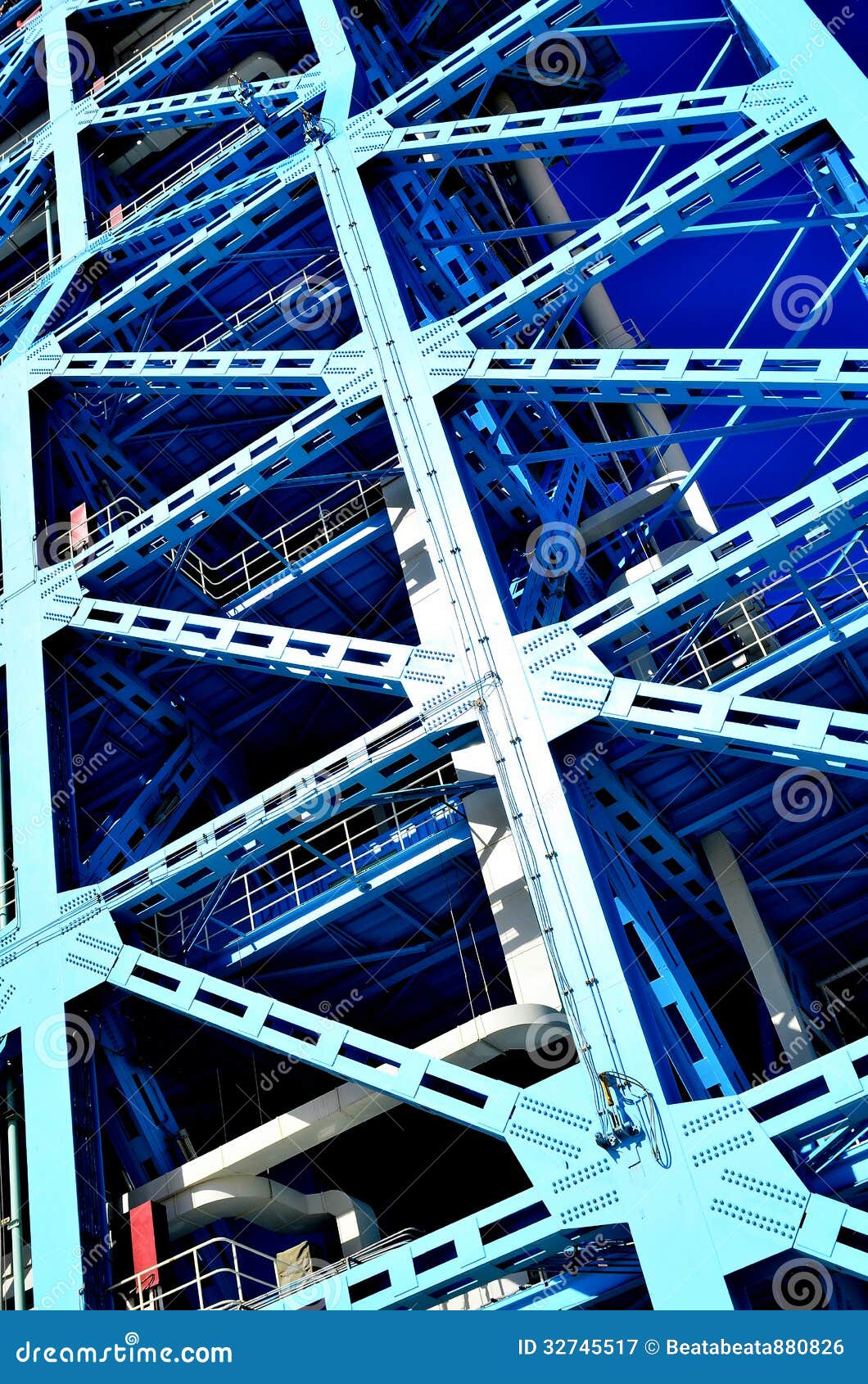 Structure stock image. Image of blue, buildings, steel - 32745517