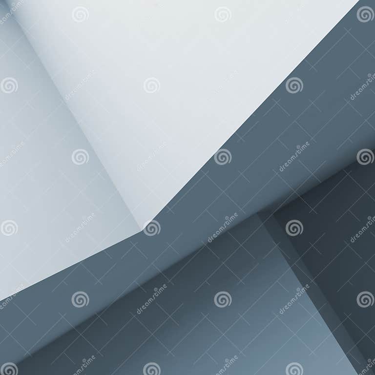 Structure of Blue Corners. 3 D Render Stock Illustration - Illustration ...