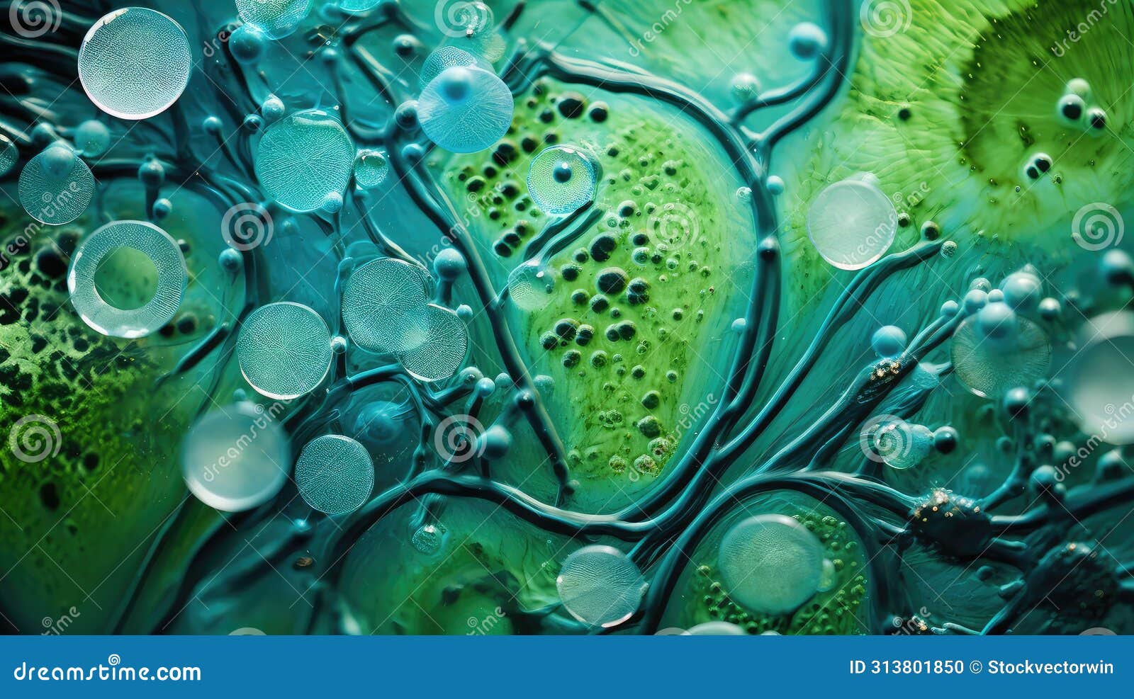 Structure blue green algae stock illustration. Illustration of final ...