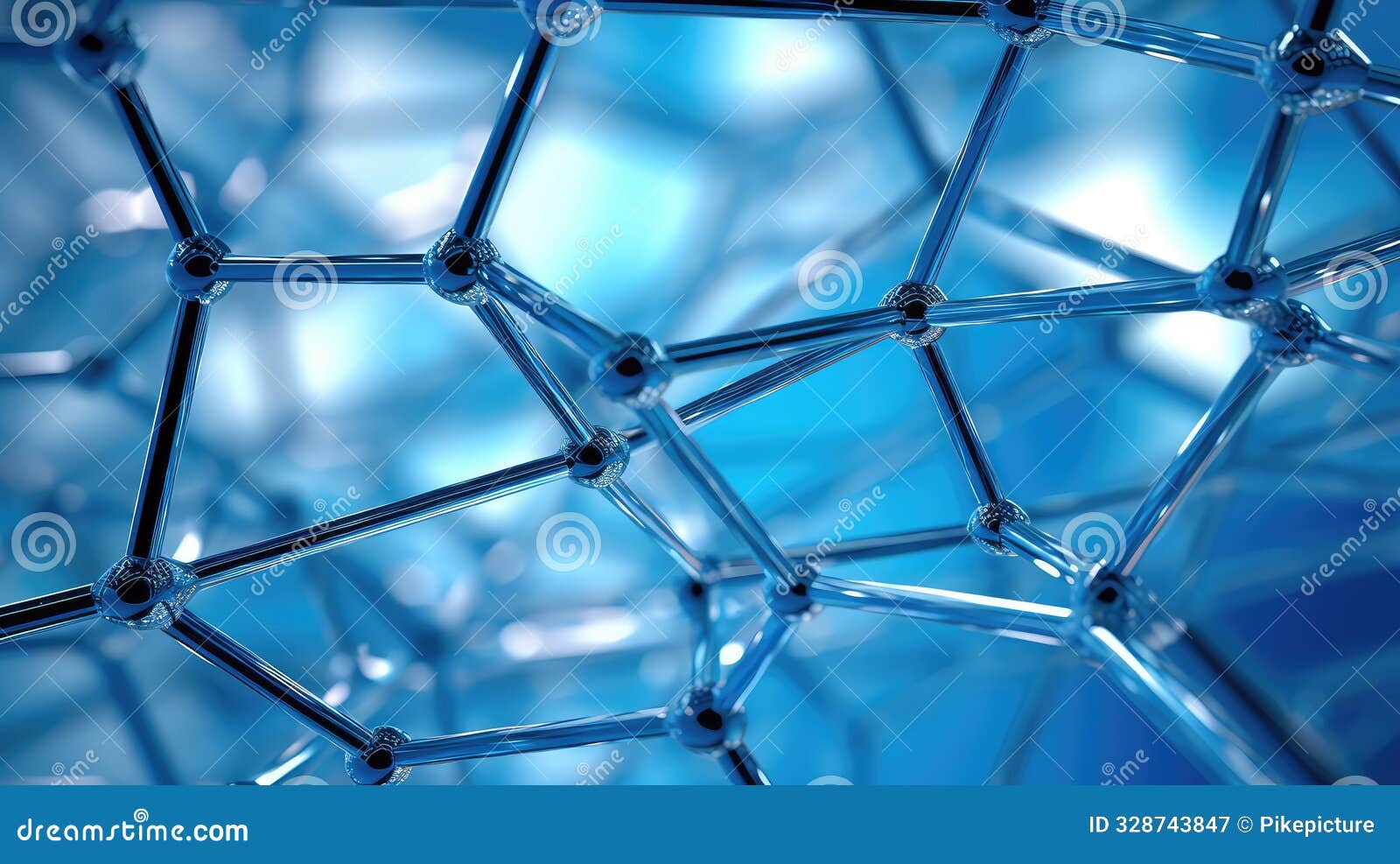 Structure Blue Science Background Stock Illustration - Illustration of ...