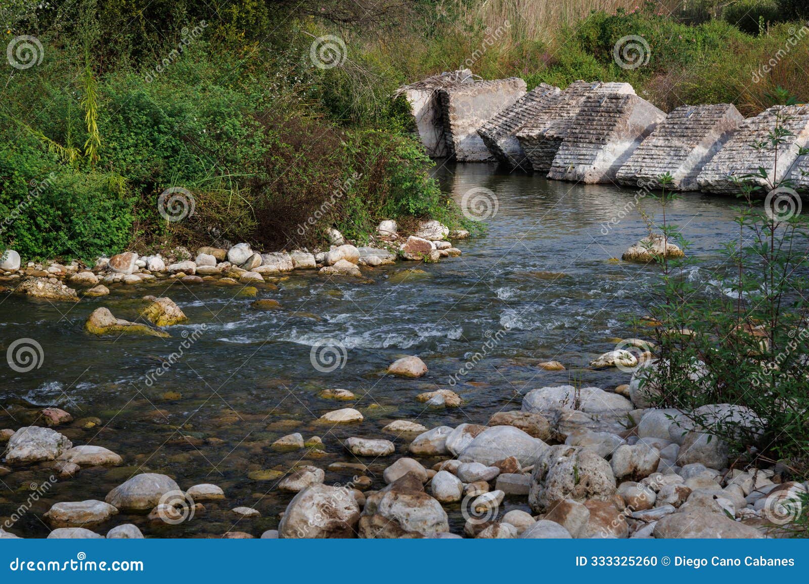 Structure Broken by Ancient Flooding of the Bridge that Crossed the ...