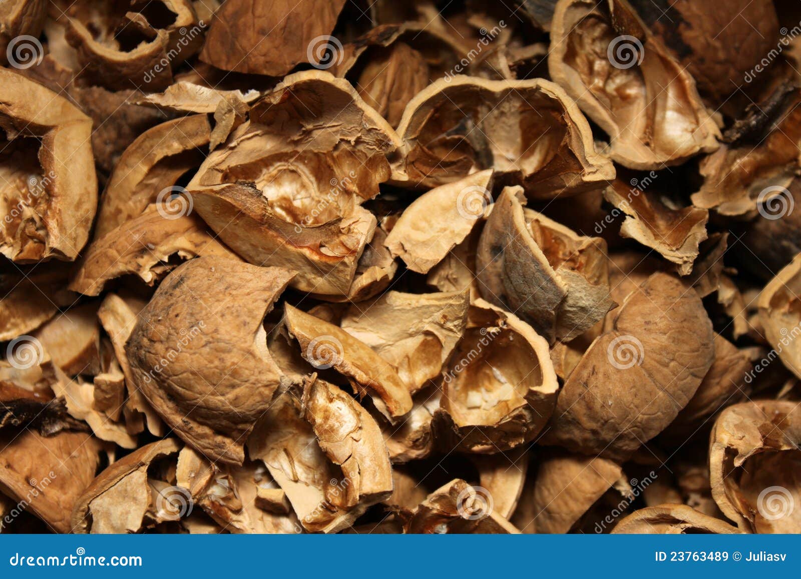 The Structure of the Broken Walnuts Stock Image - Image of nutcracker ...