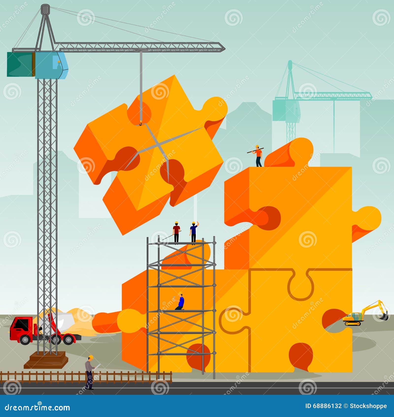 Building Jigsaw Stock Illustrations – 6,378 Building Jigsaw Stock ...