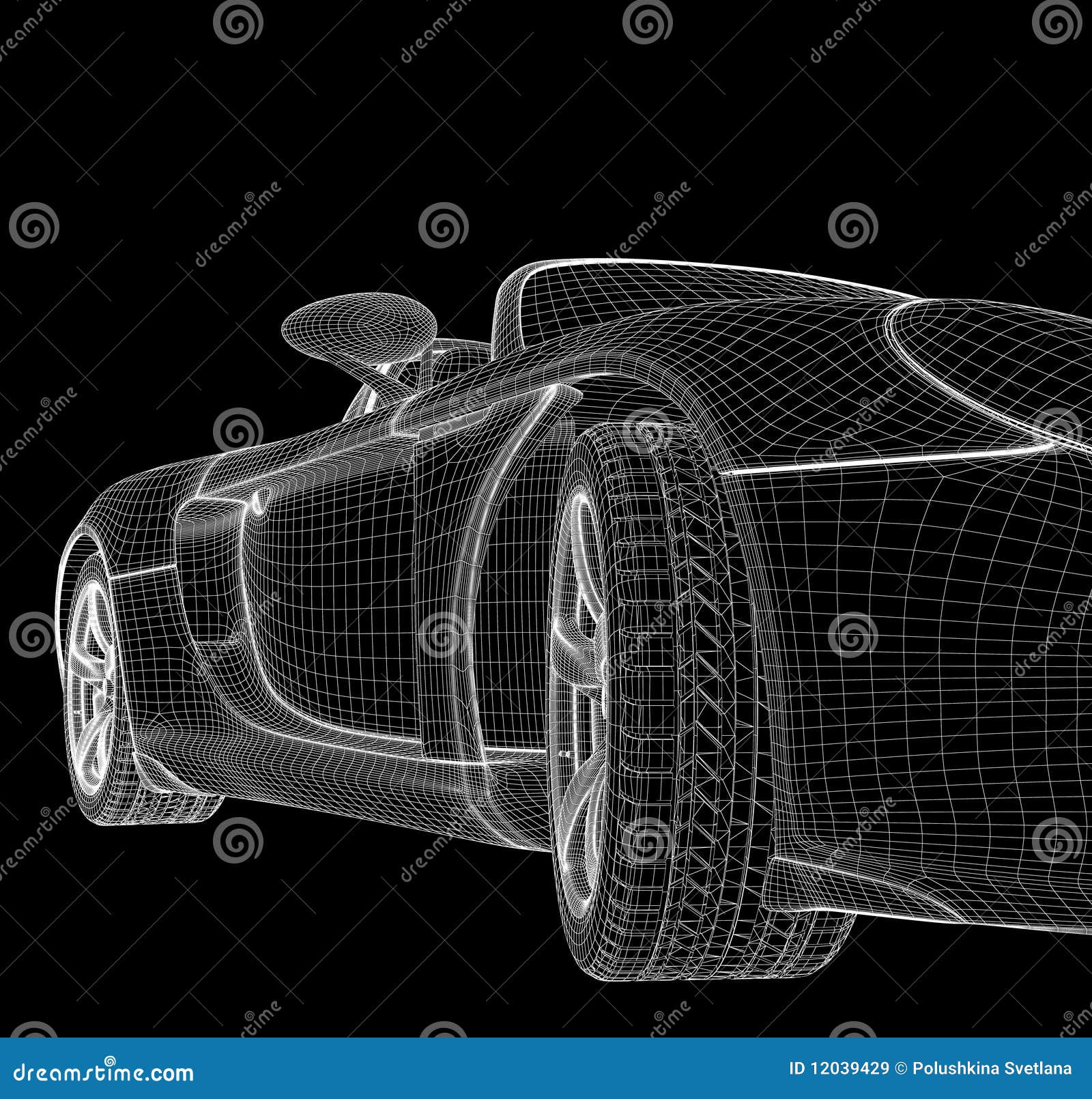 Structure of the car stock illustration. Illustration of engineering ...