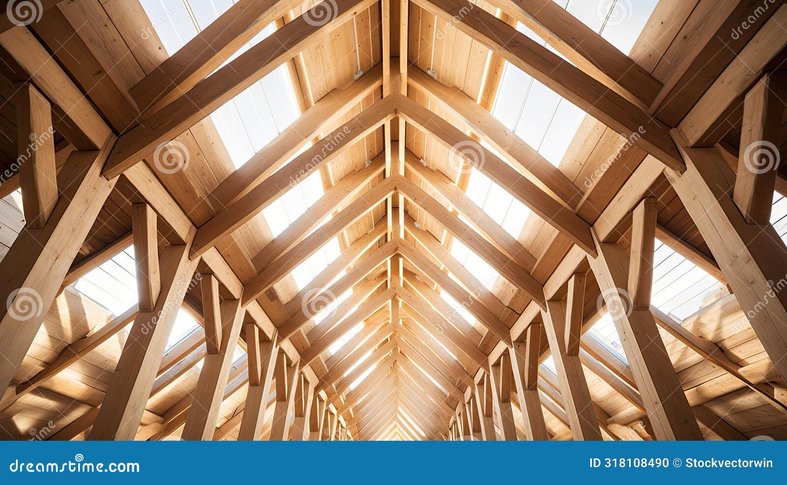Structure Carpentry Timber Frame Stock Illustration - Illustration of ...