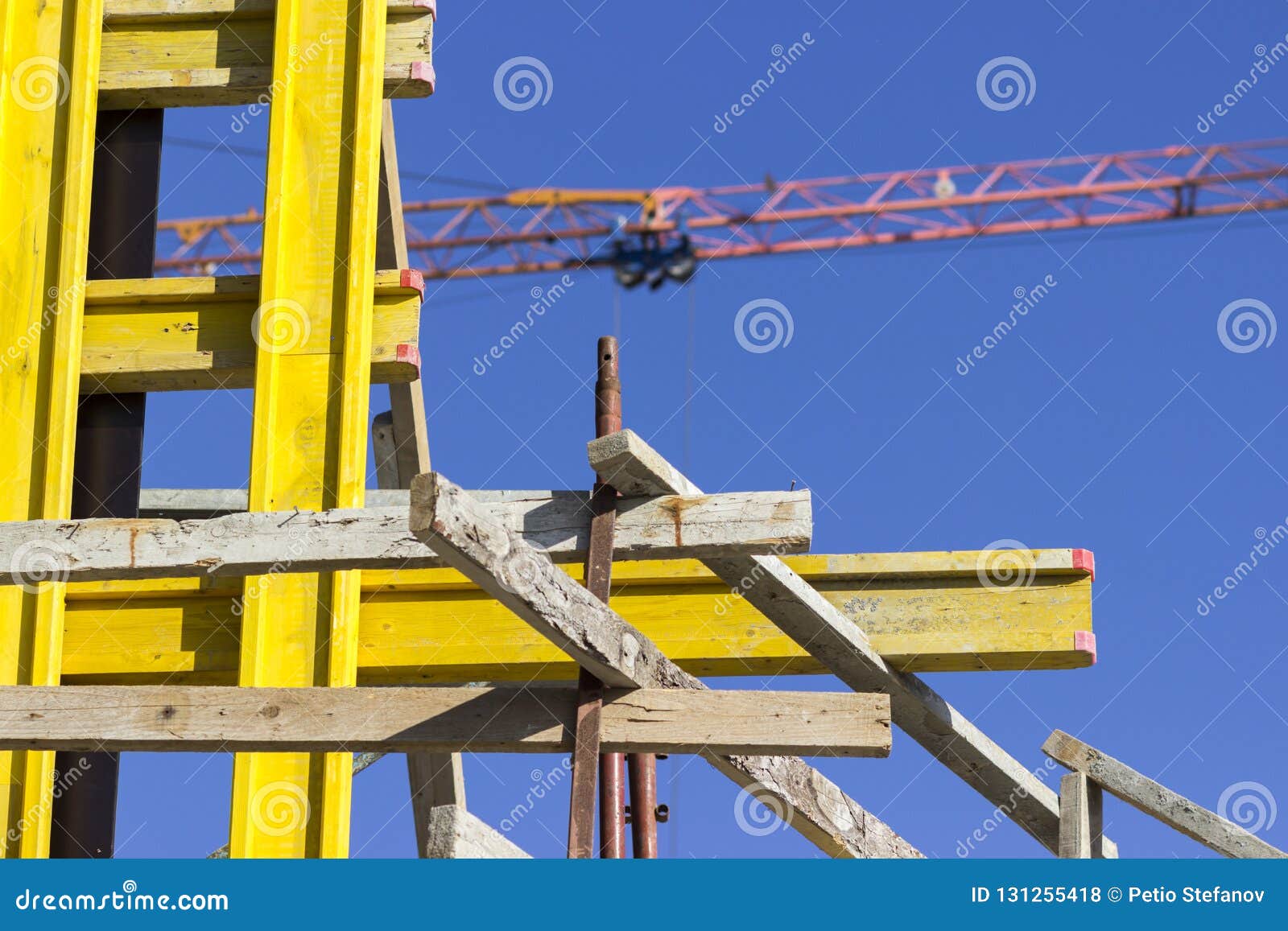 Structure for the Casting of Concrete Stock Photo - Image of build ...
