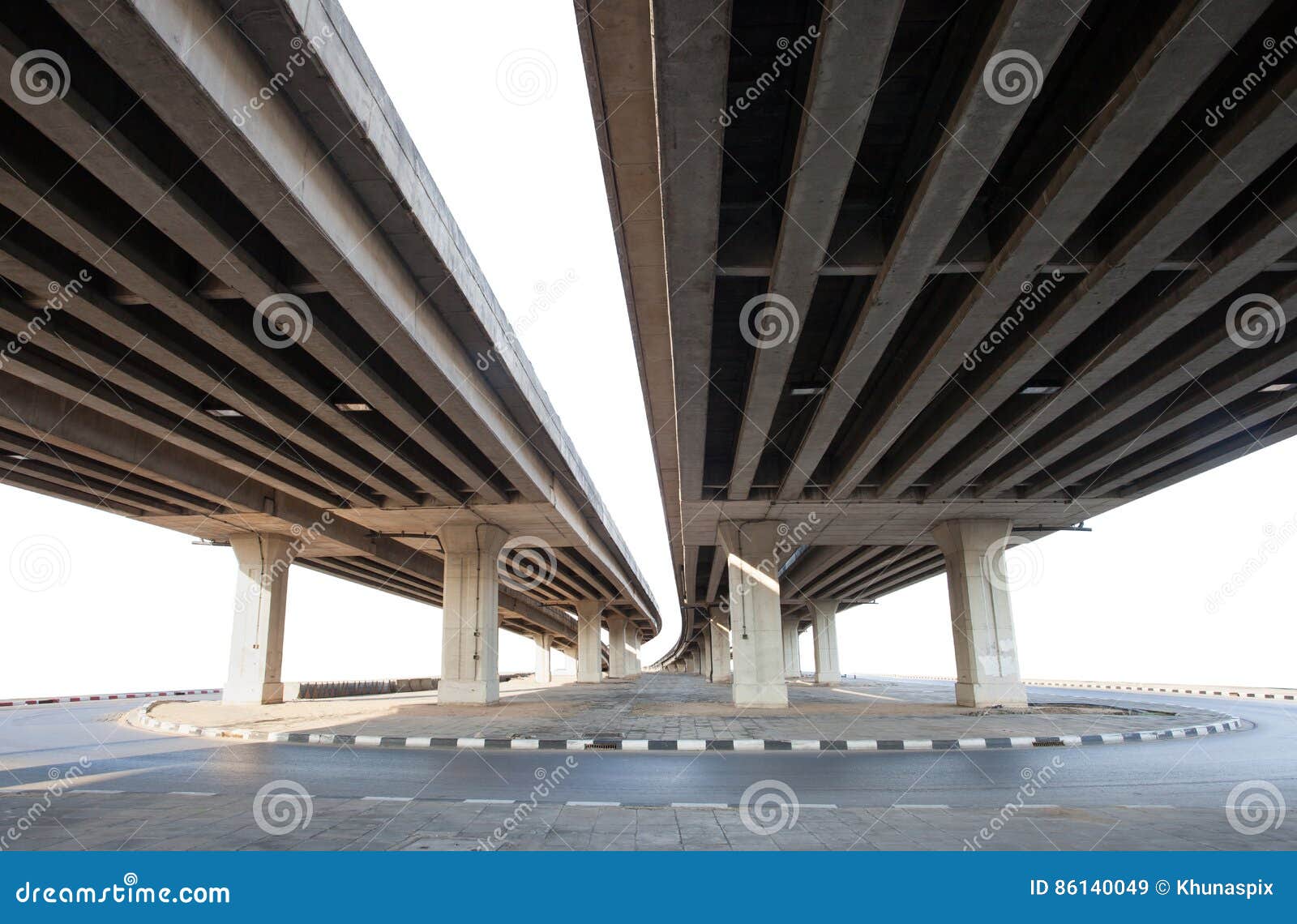 Structure Of Cement Bridge Isolated White Background Royalty-Free Stock ...