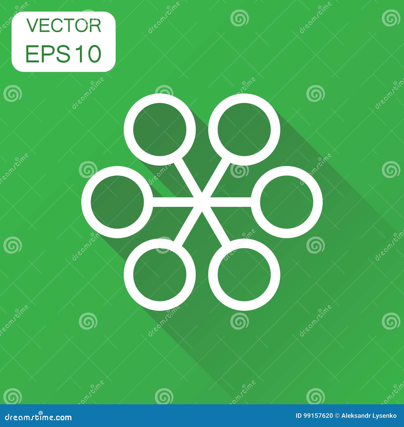 Structure Chart Icon. Business Concept Diagram Pictogram Stock Vector ...