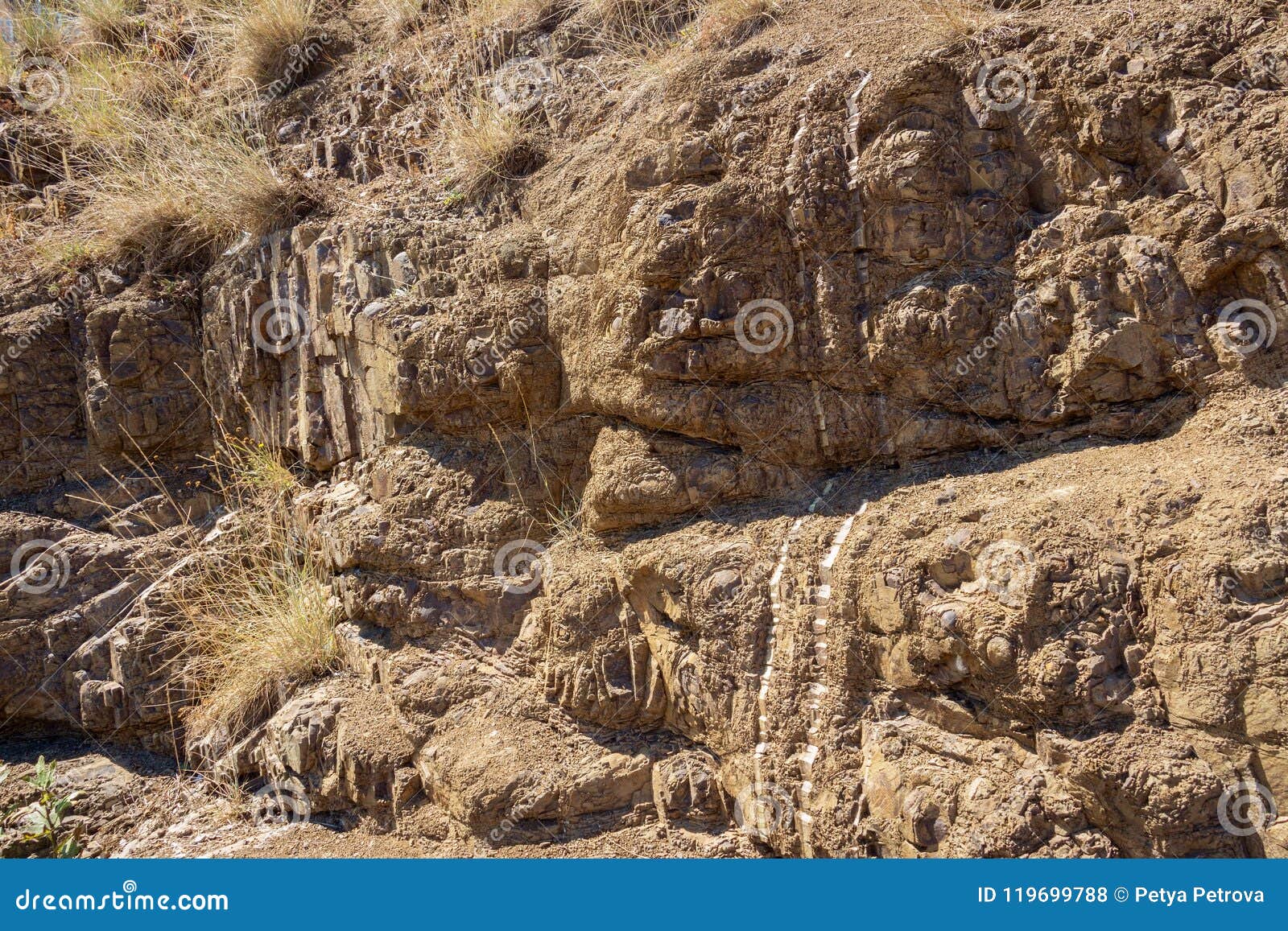 Structure of Cliff and Rock Formation Stock Photo - Image of pattern ...