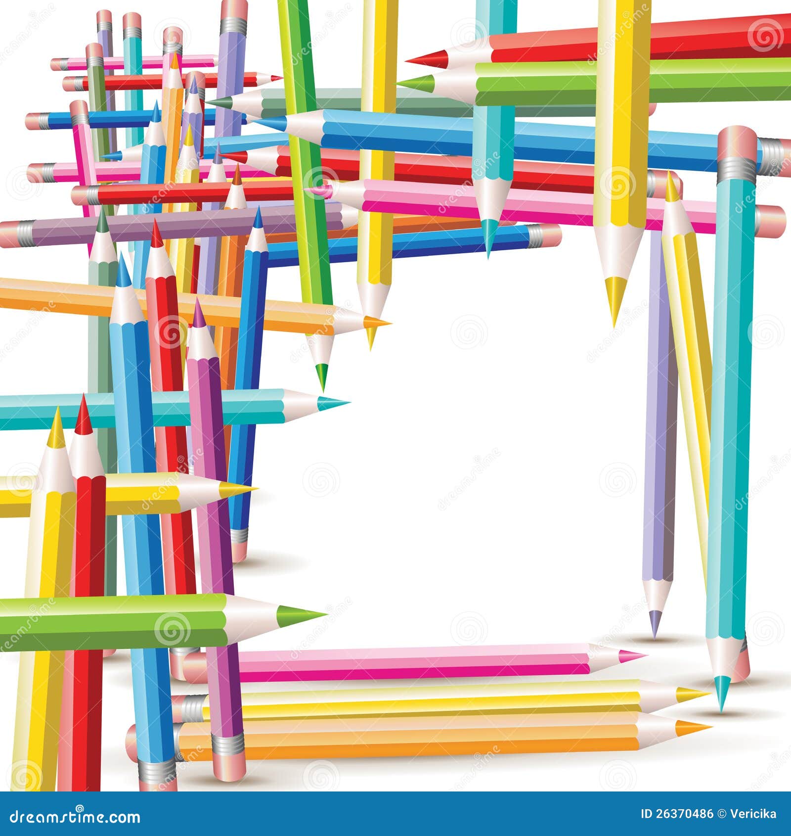 Structure of Colored Pencils Stock Vector - Illustration of line ...