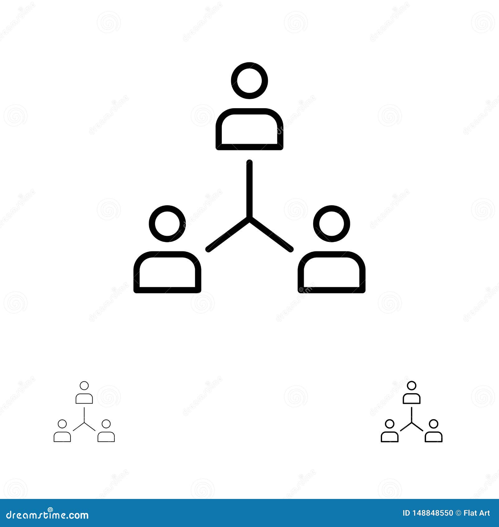 Structure, Company, Cooperation, Group, Hierarchy, People, Team Bold ...