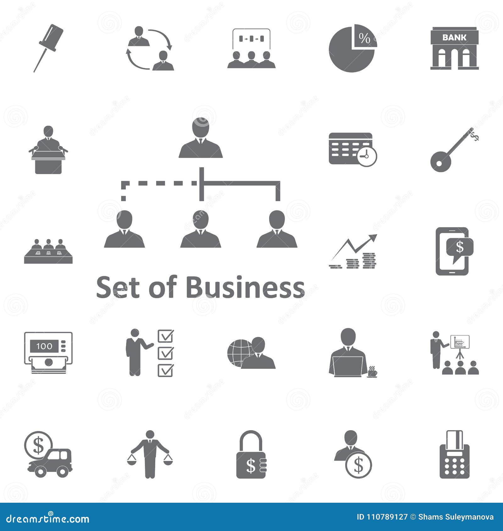 The Structure of the Company Icon. Simple Element Illustration. Stock ...
