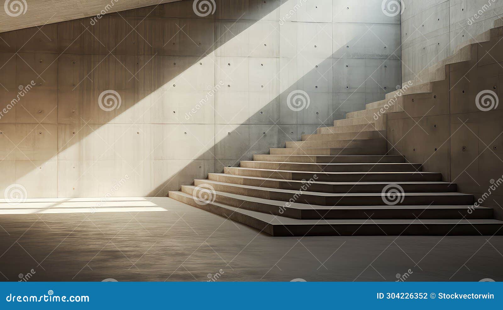 Structure With Concrete Walls And Circular Openings Stock Photo ...