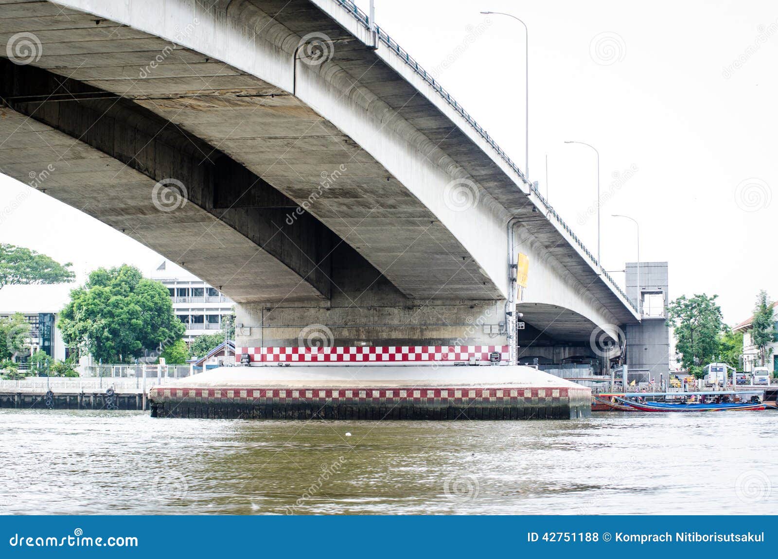 Structure of Concrete Bridge Editorial Stock Photo - Image of structure ...