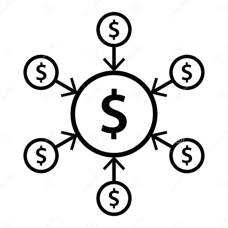 Structure costs icon stock vector. Illustration of finance - 185583482