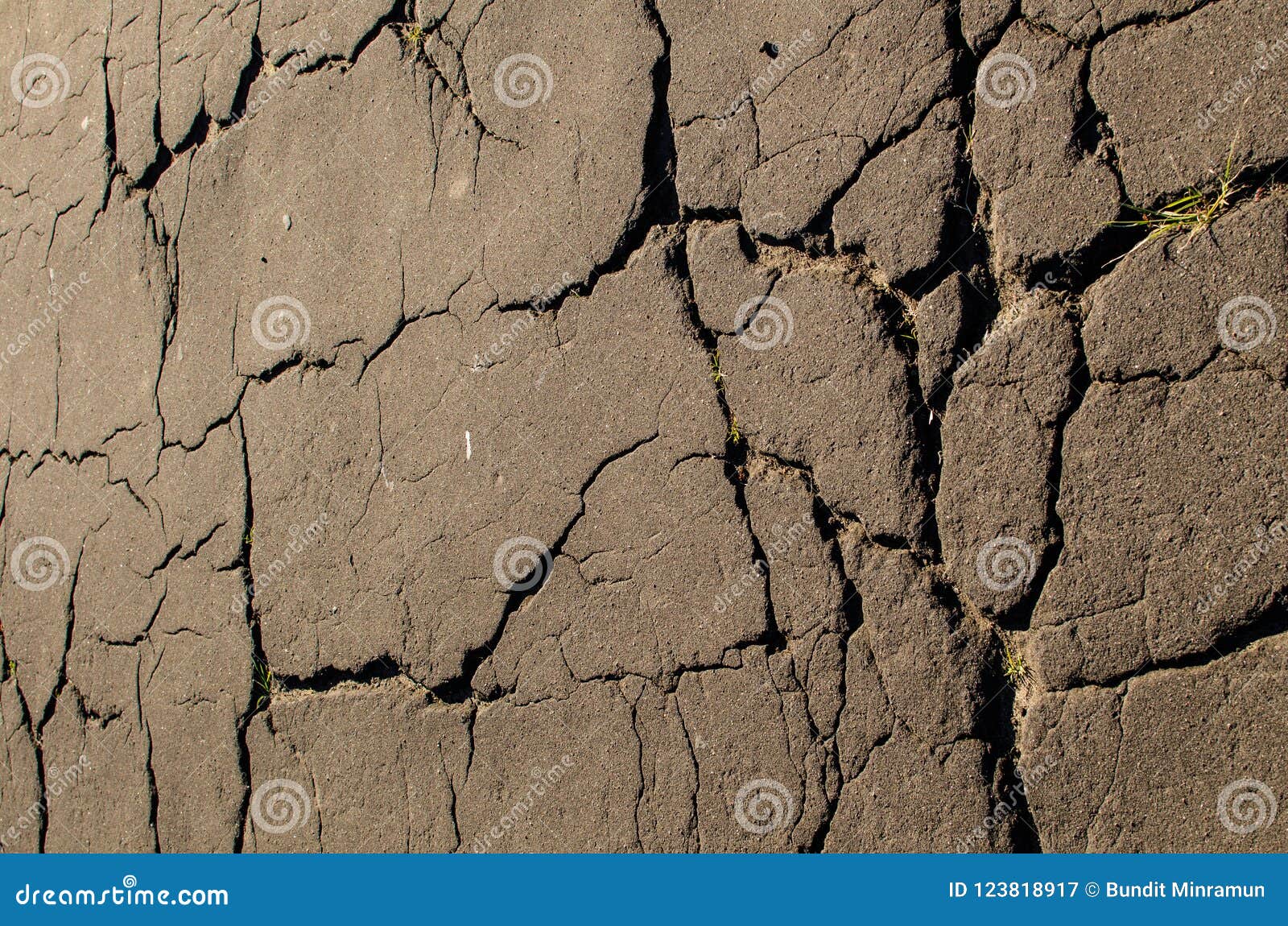Structure in Cracked Concrete Pavement Pattern. Stock Image - Image of ...