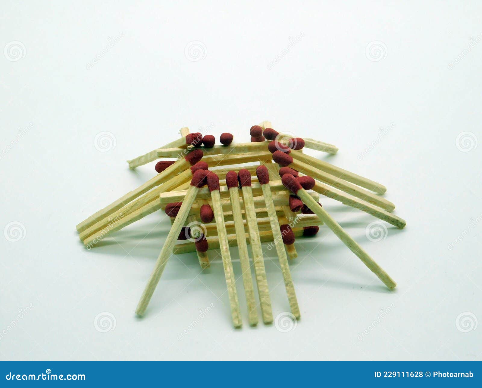 Structure Created through Matchstick Stock Photo - Image of matchbox ...