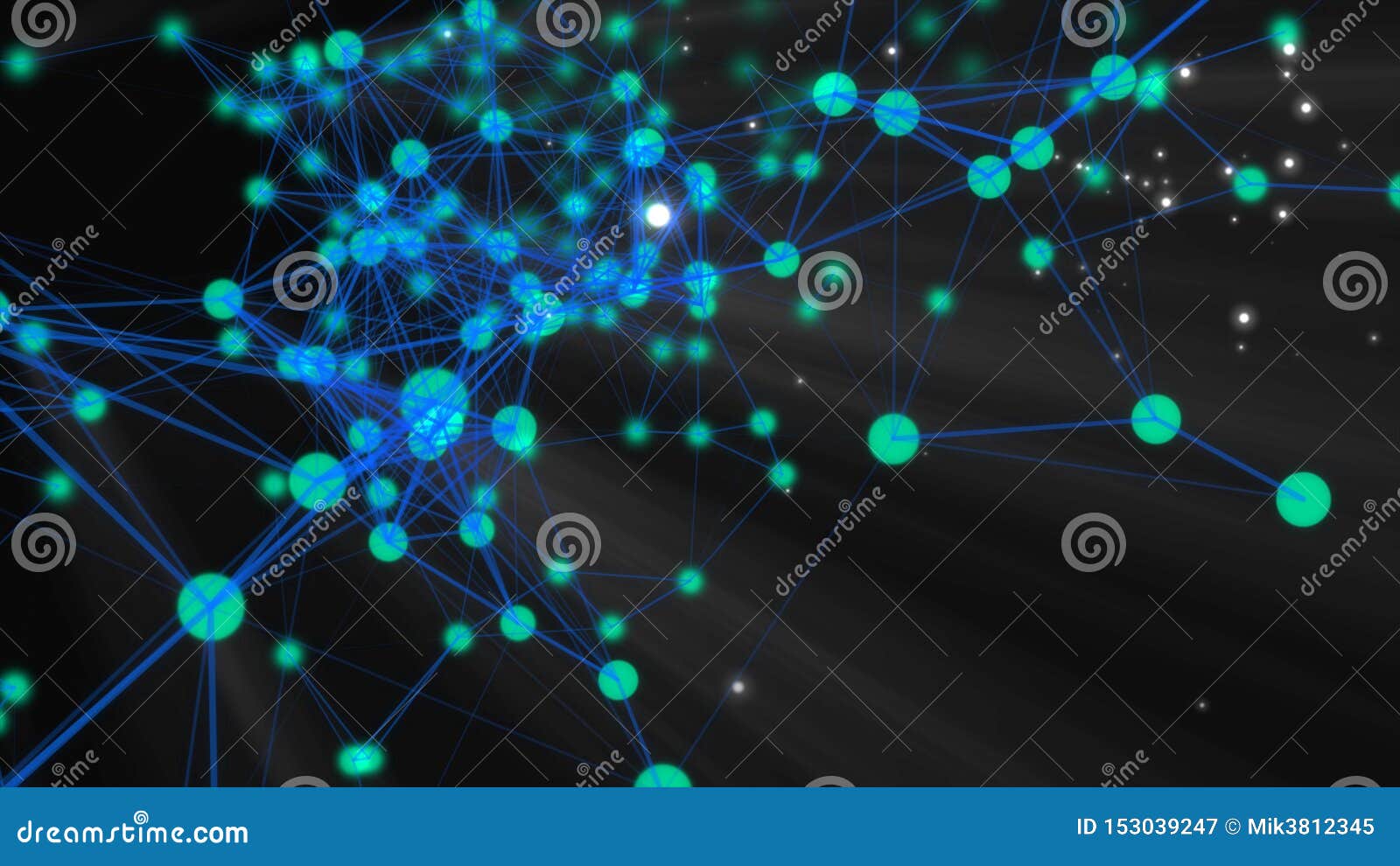Structure Connection and Particles Stock Illustration - Illustration of ...