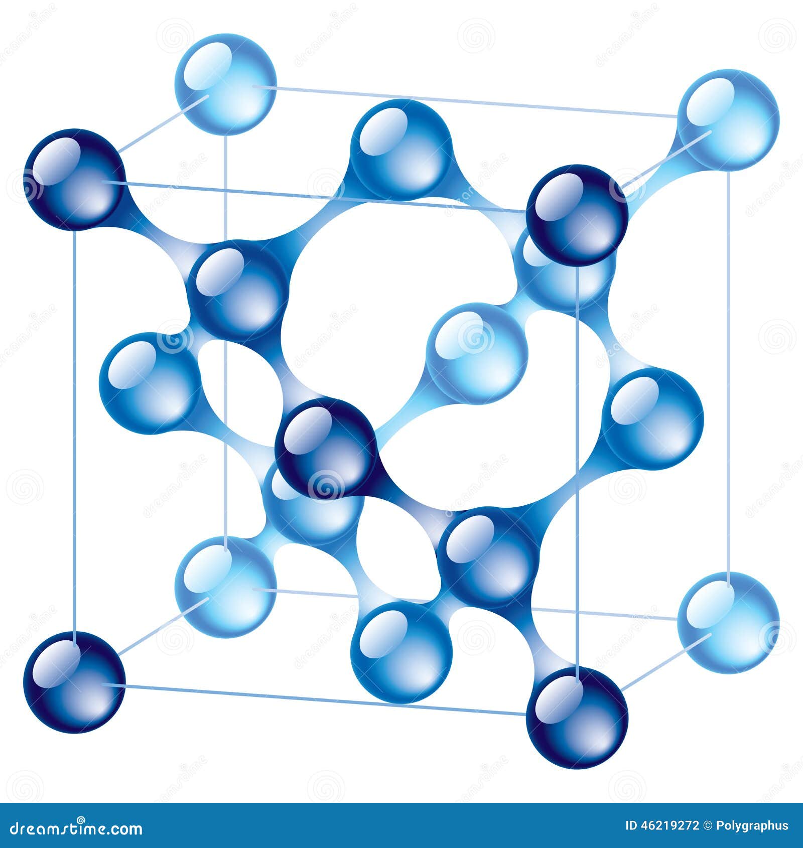 Structure de diamant illustration de vecteur. Illustration du chimie ...