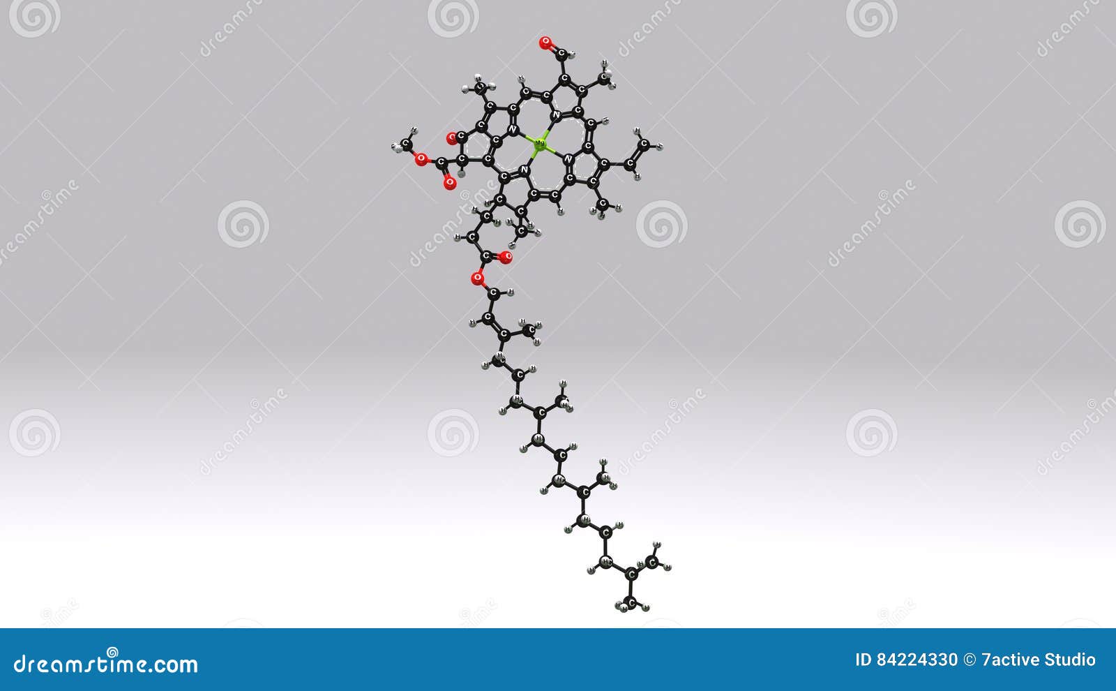 Structure De La Chlorophylle B Illustration Stock - Illustration du ...