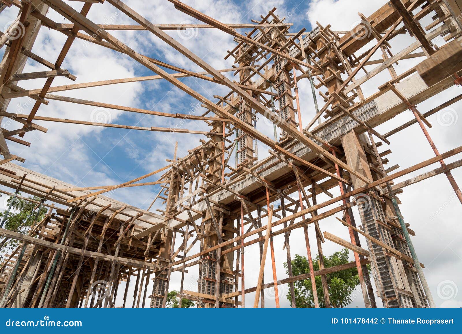 Structure De La Construction En Construction Photo stock - Image du ...