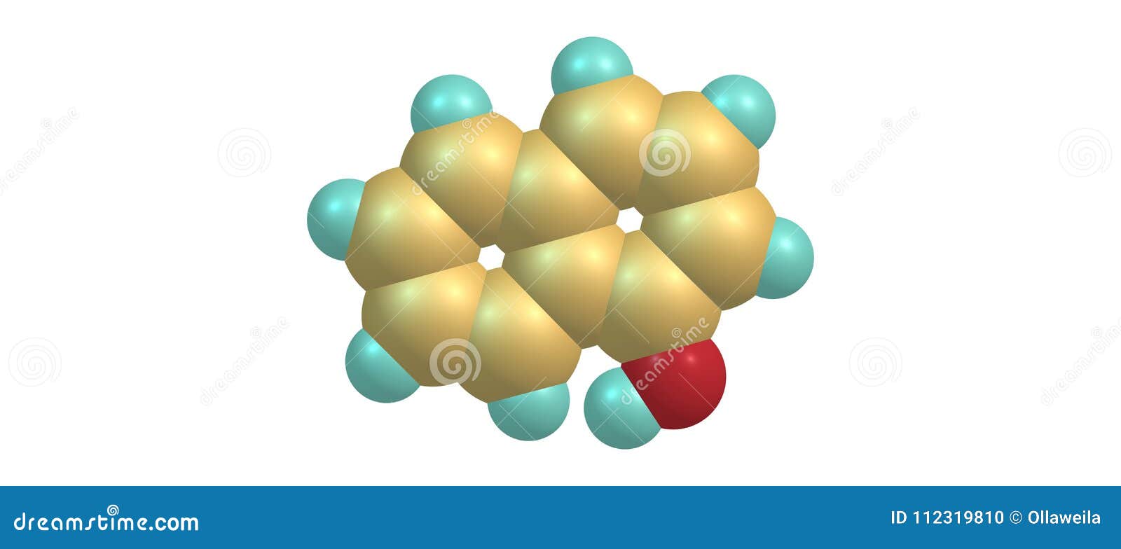 Structure De Naphtol D'isolement Sur Le Fond Blanc Illustration Stock ...