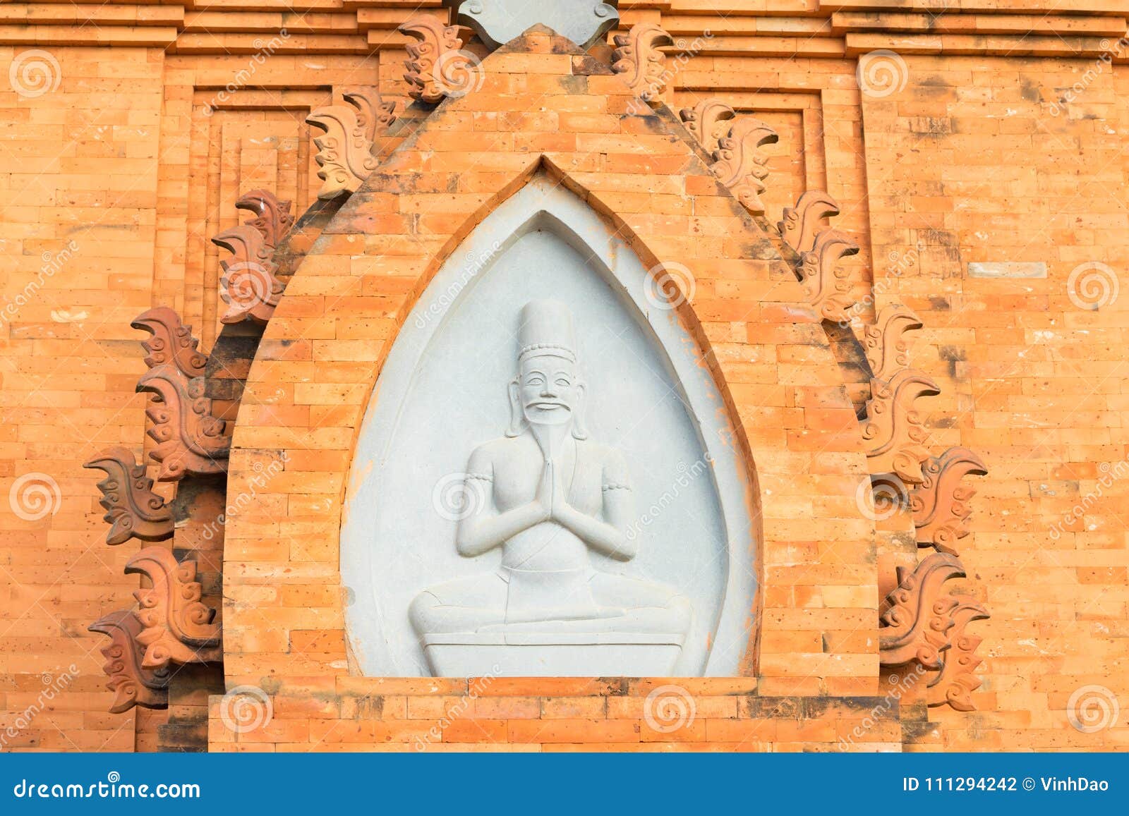Structure Decoration of Champa Temple - Hidu Tower in Asia Stock Photo ...