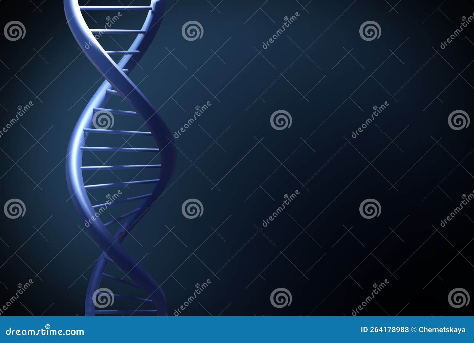 Structure of DNA on Dark Background, Space for Text. Illustration Stock ...