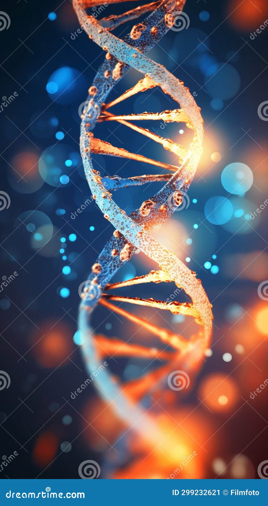 Structure Of The Dna Double Helix Stock Illustration Illustration Of