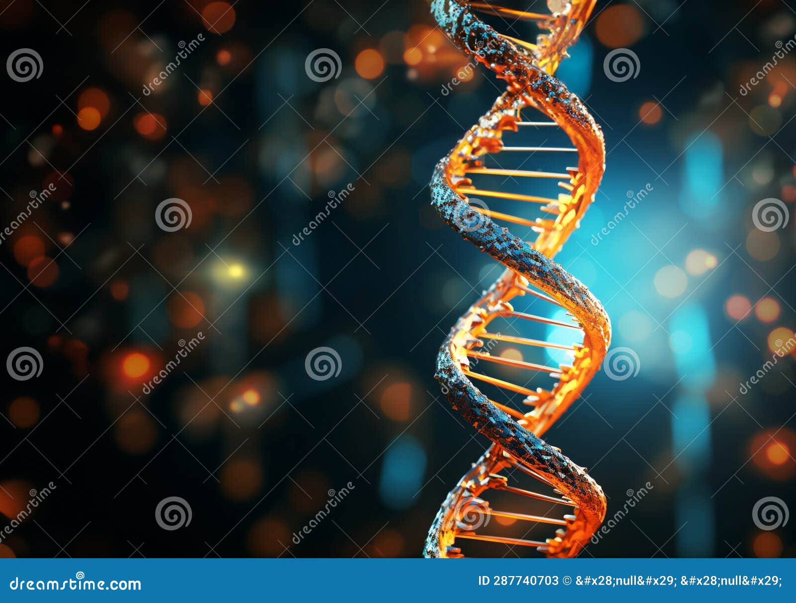 Structure of the DNA Double Helix Animation DNA Molecular. Generative ...