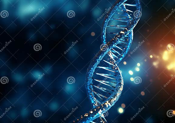 Structure of the DNA Double Helix Animation DNA Molecular. Generative ...