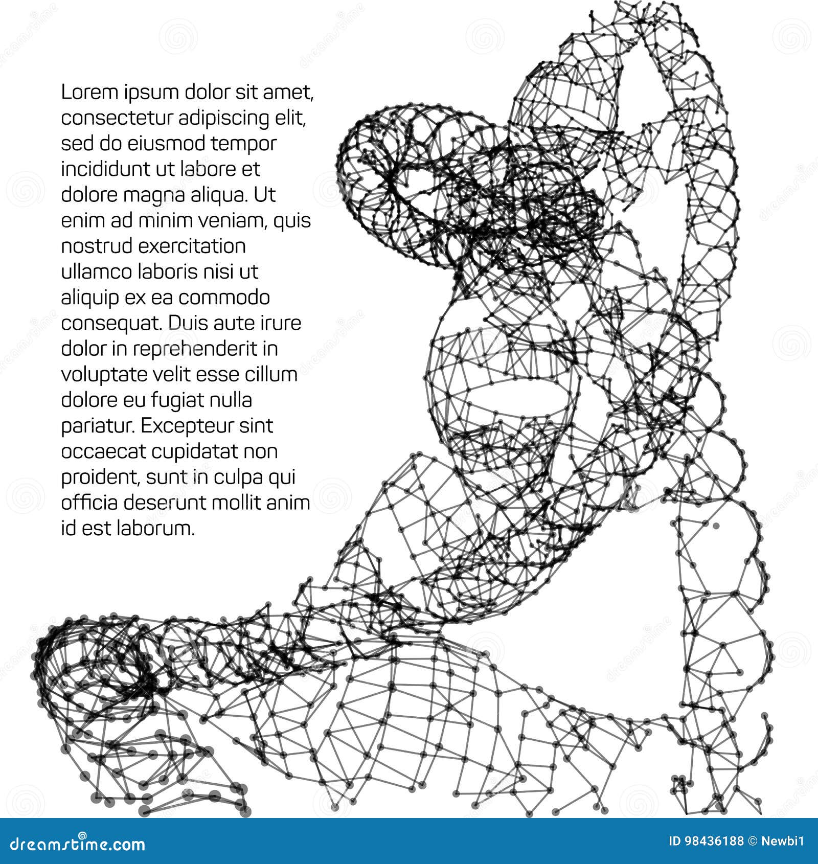 The Structure of the DNA Molecule and Neurons Stock Vector ...